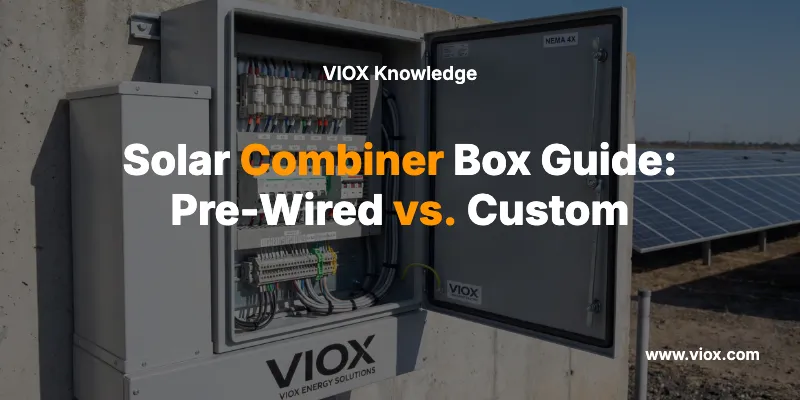 Solar Combiner Box Guide: Pre-Wired vs. Custom