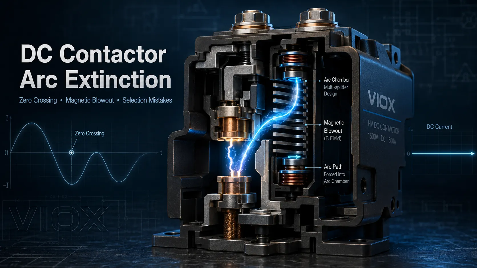 Why DC Contactors Need Special Arc Extinction: Zero Crossing, Magnetic ...