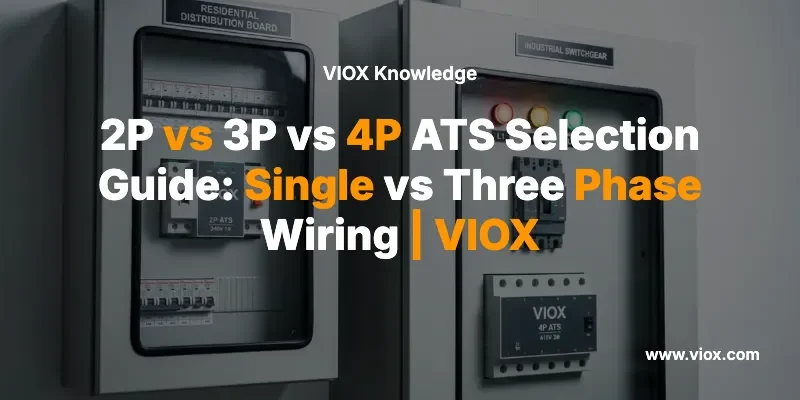 2P vs 3P vs 4P ATS Selection Guide: Single vs Three Phase Wiring | VIOX