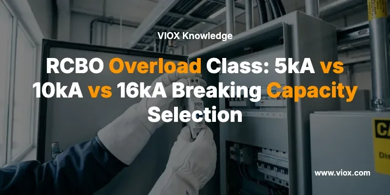 RCBO Breaking Capacity Guide: 6kA vs 10kA vs 16kA Selection